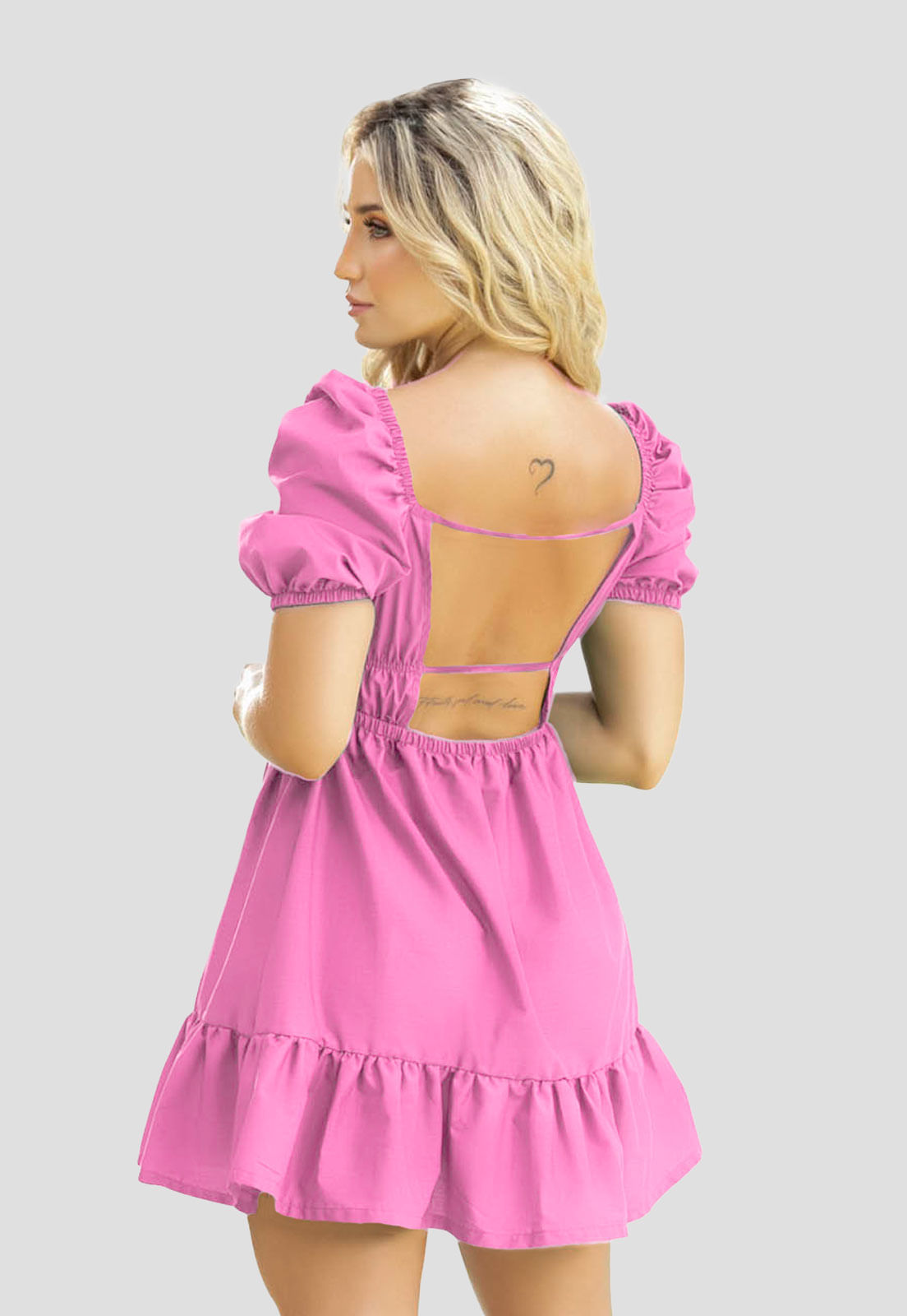 Vestido Corto Mujer Rosado Barbie Atypical 92441 - Kliquea Internacional